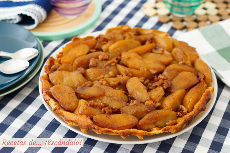 Receta de tarta tatin de manzana con masa quebrada casera, ¡deliciosa ...
